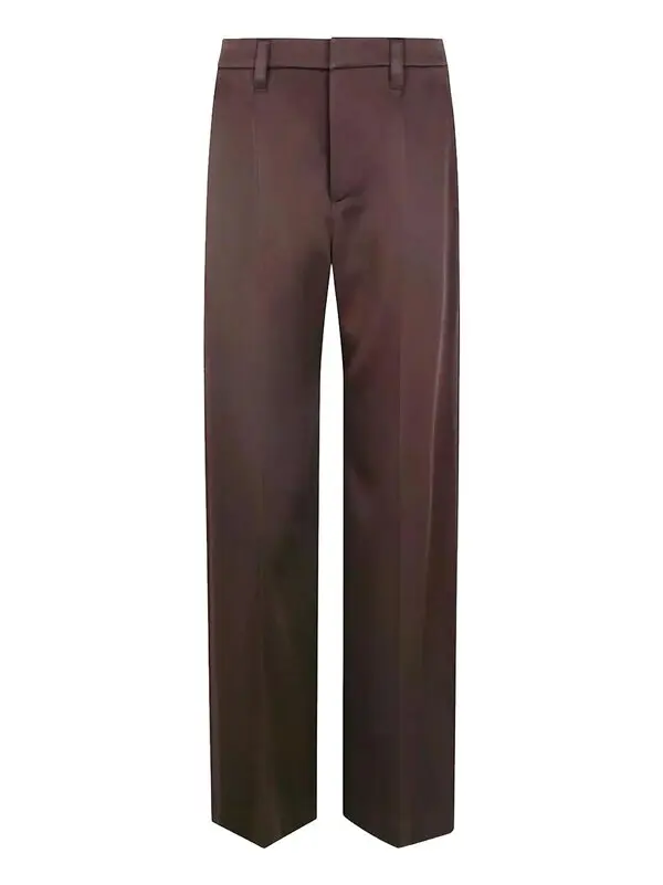 Brunello Cucinelli Trousers With Pocket And Zip - Brown