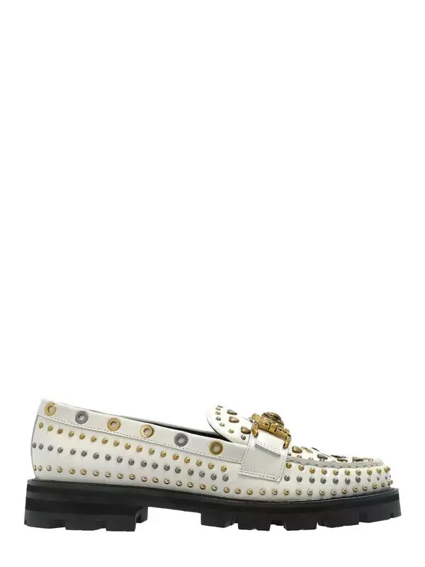 Kurt Geiger Mansion Stud-embellished Loafers - White