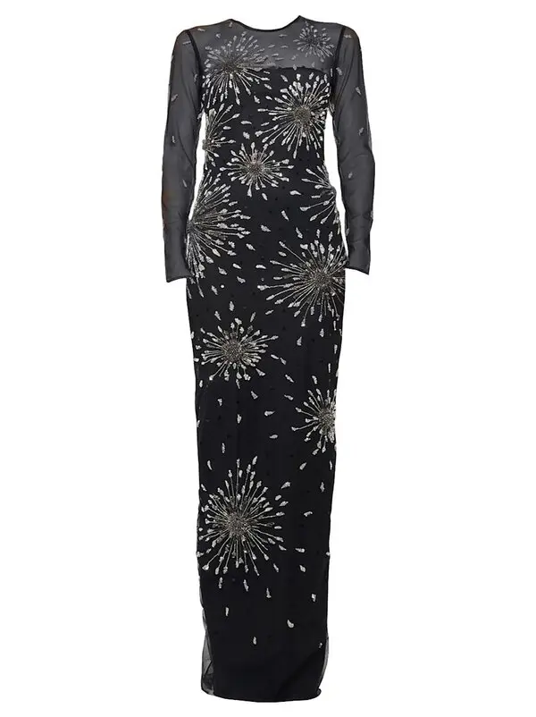 ATELIER PRABAL GURUNG Tonya Beaded Gown - Blkslv