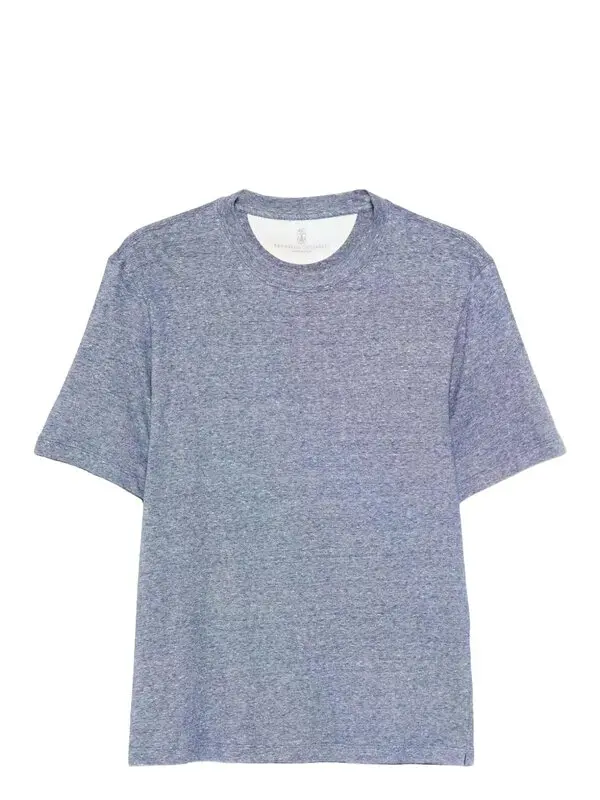 Brunello Cucinelli Short-sleeve Cotton T-shirt - Blue