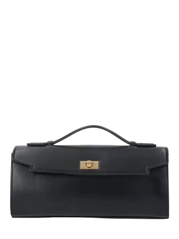 ANYA HINDMARCH Mortimer Top Handle Clasp Clutch - Black