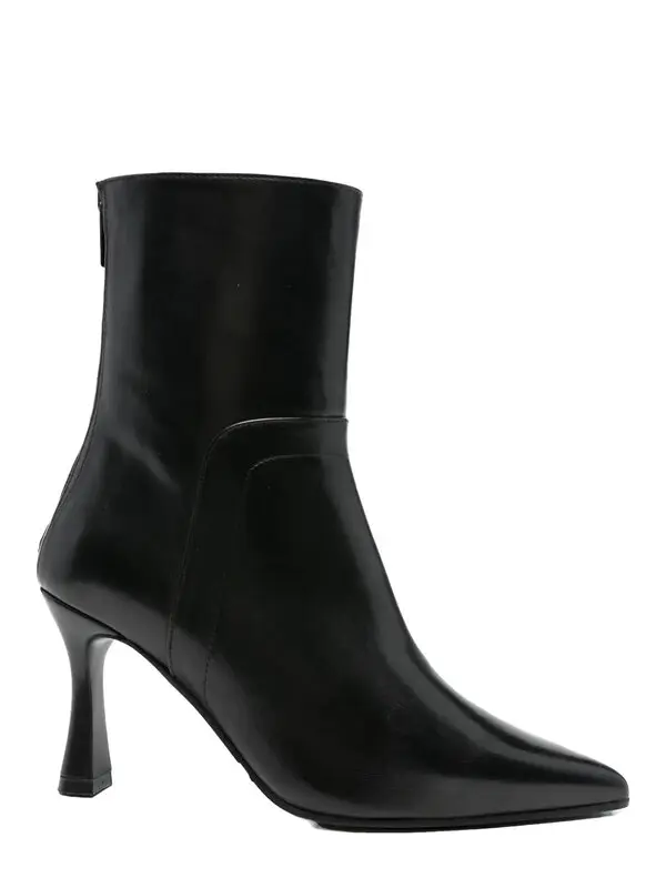 EVALUNA 90mm Pointed-toe Flared-heel Boots - Black