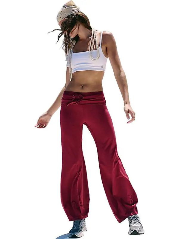 Free People Quick Step Bubble Pants - Brick