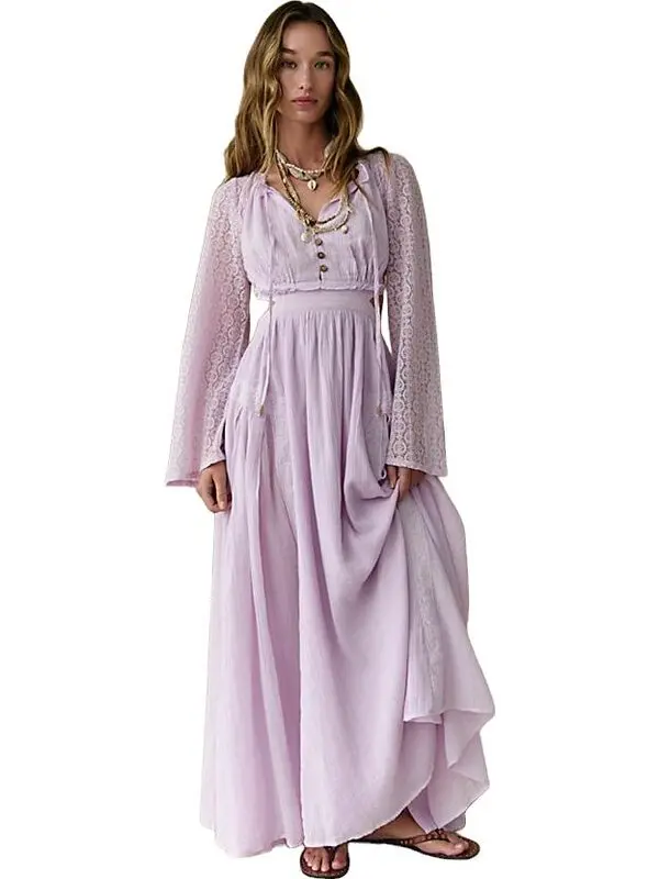 Free People Lacie Maxi Dress - Frost Lavender