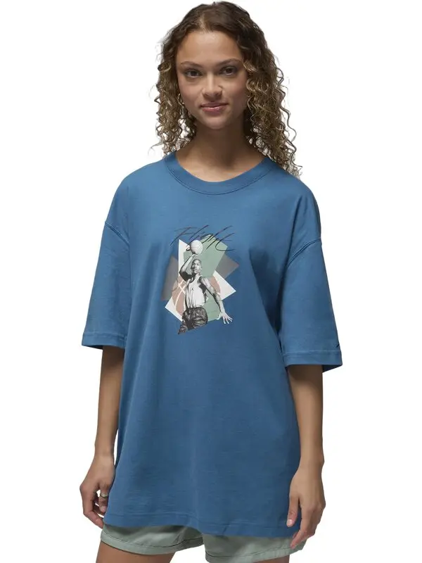 JORDAN Oversized Graphic T-shirt - Blue