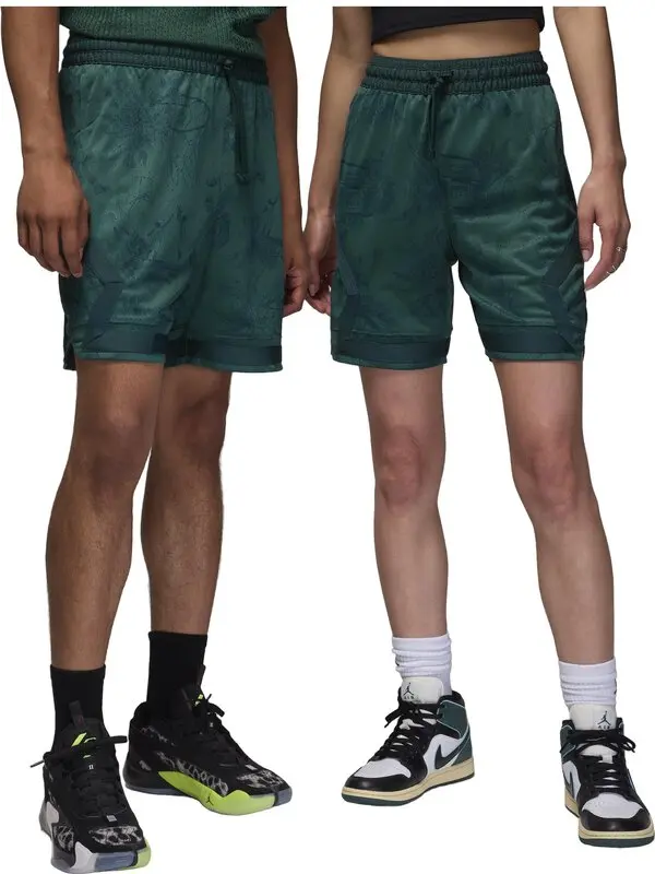 JORDAN Sport Dri-fit Printed Diamond Shorts - Green