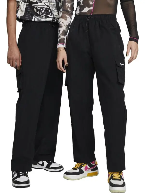Nike Sportswear Essential High-rise Woven Cargo Pants - Black