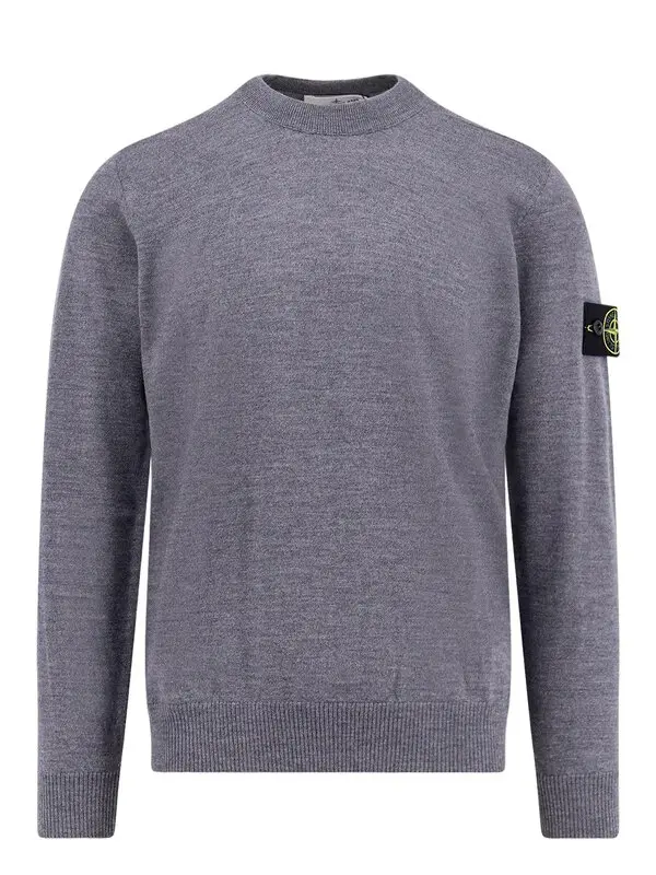 Stone Island Certified Virgin Wool Sweater - Grey