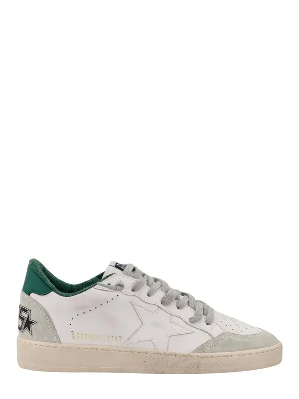 Golden Goose Ball Star Leather Sneakers - White