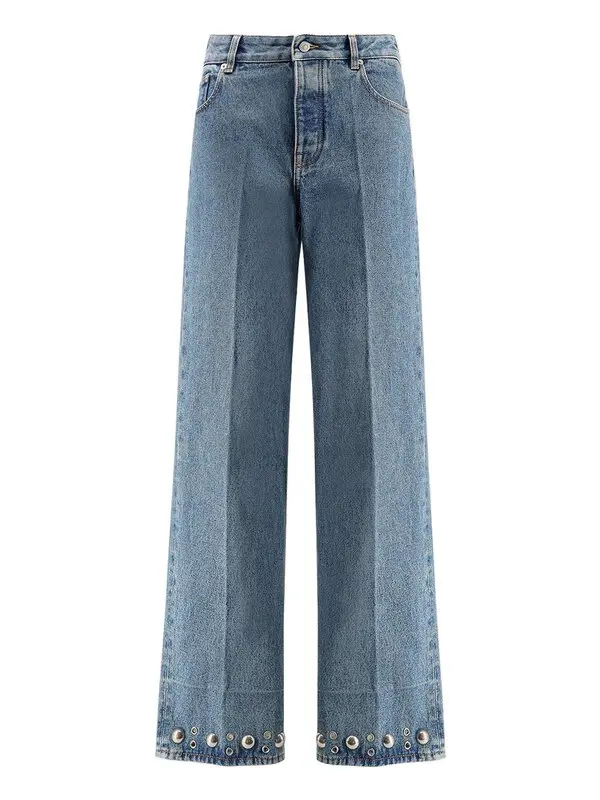 Valentino Garavani Jeans With Metal Details - Blue