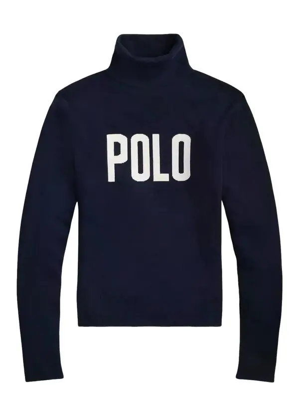 Polo Ralph Lauren Polo-logo Turtleneck Sweater - Blue