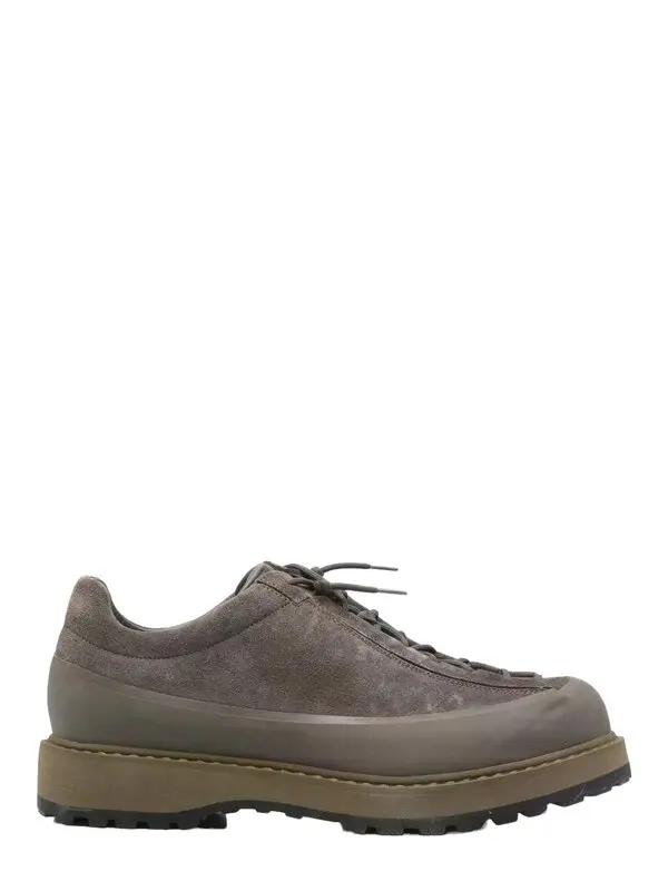 Stone Island Lace-up Suede Sneakers - Green