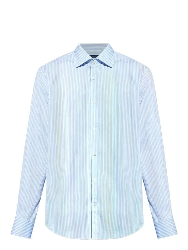 Paul & Shark Striped Long-sleeved Shirt - Blue