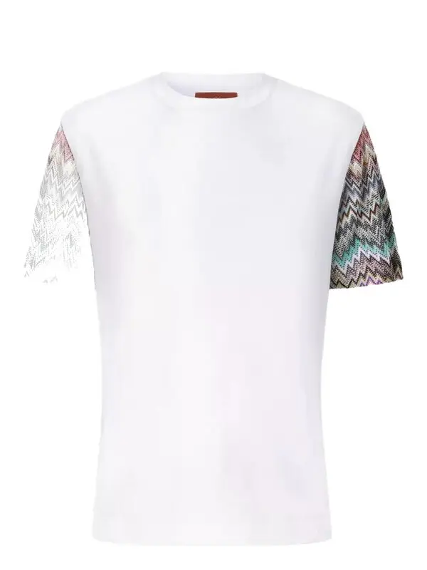 Missoni Zigzag-pattern Short-sleeved T-shirt - White