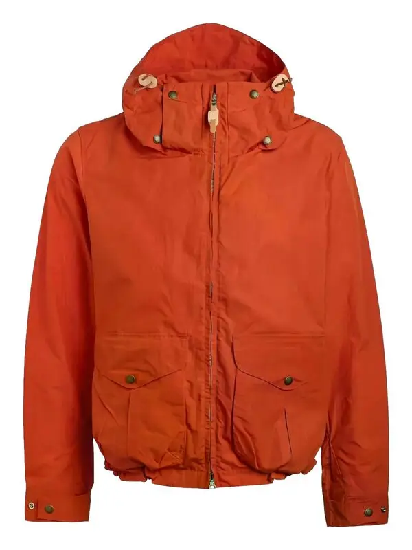CECCARELLI Hooded Drawstring Jacket - Orange