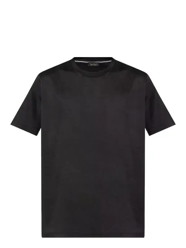 Paul & Shark Logo-embroidered Cotton T-shirt - Black