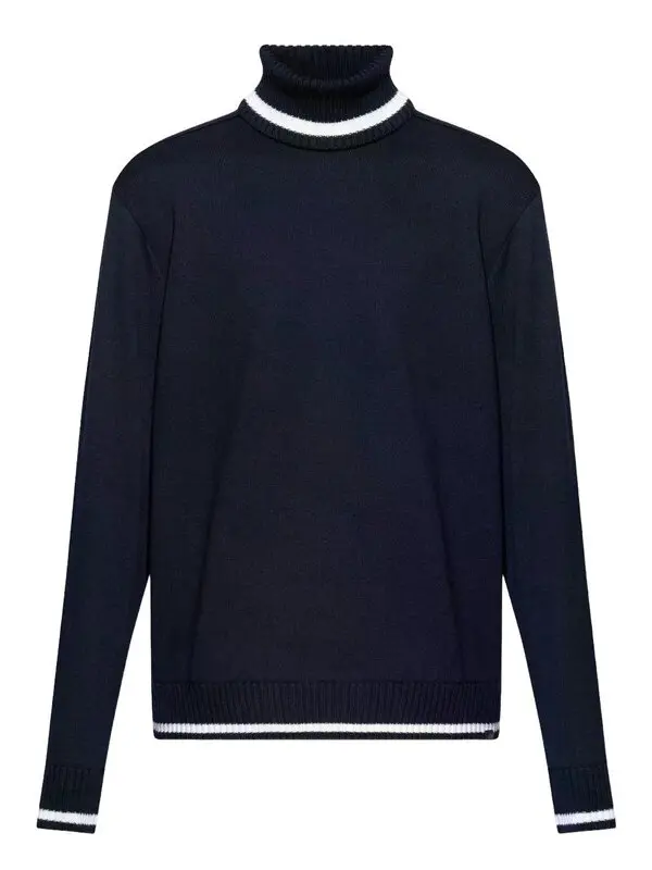 Paul & Shark Turtleneck Wool Sweater - Blue