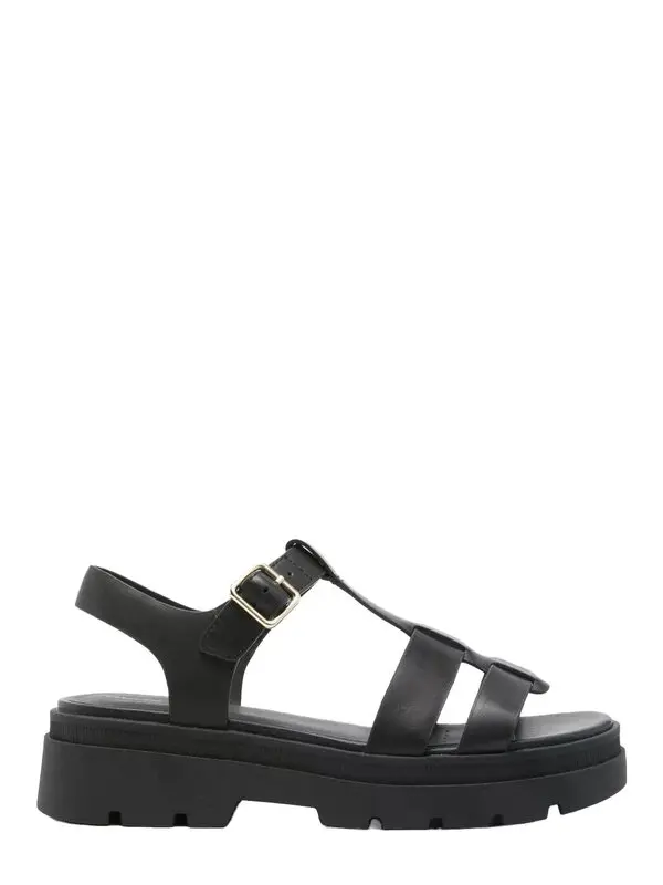 Geox 50mm Adacter Buckle-fastening Platform Sandals - Black