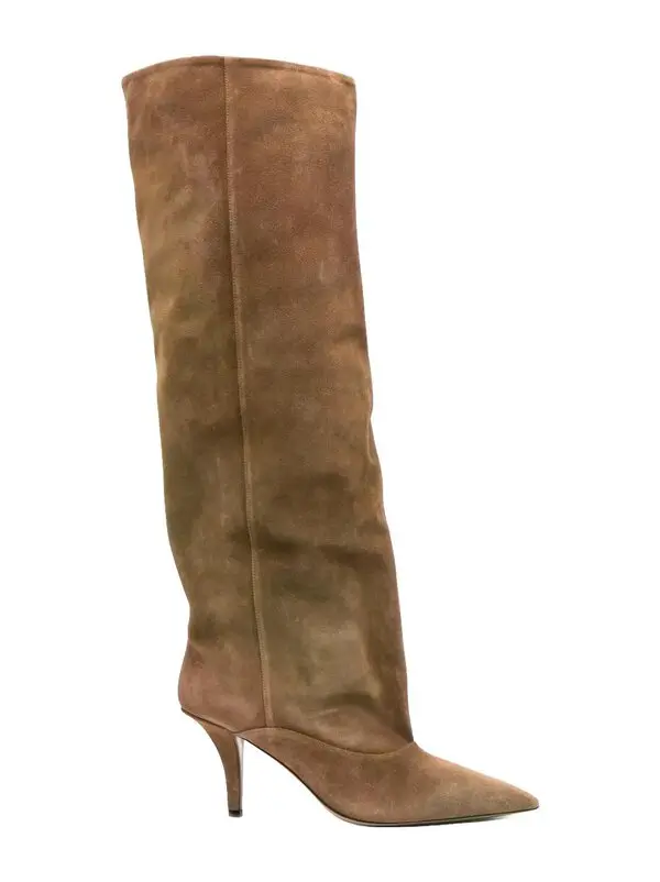 Paris Texas 90mm Ines Suede Knee-high Boots - Brown