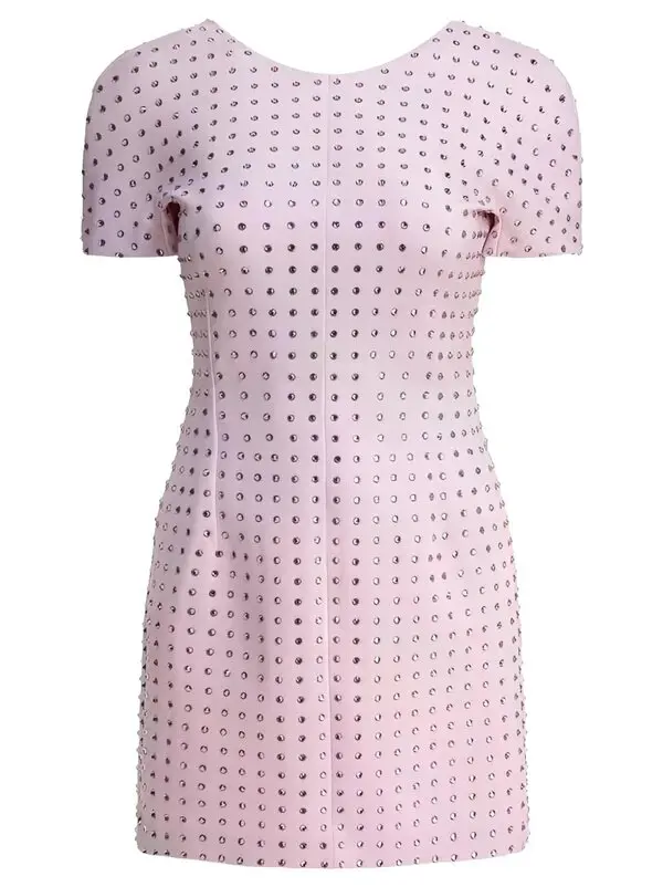 Max Mara Crystal-embellished Mini Dress - Pink