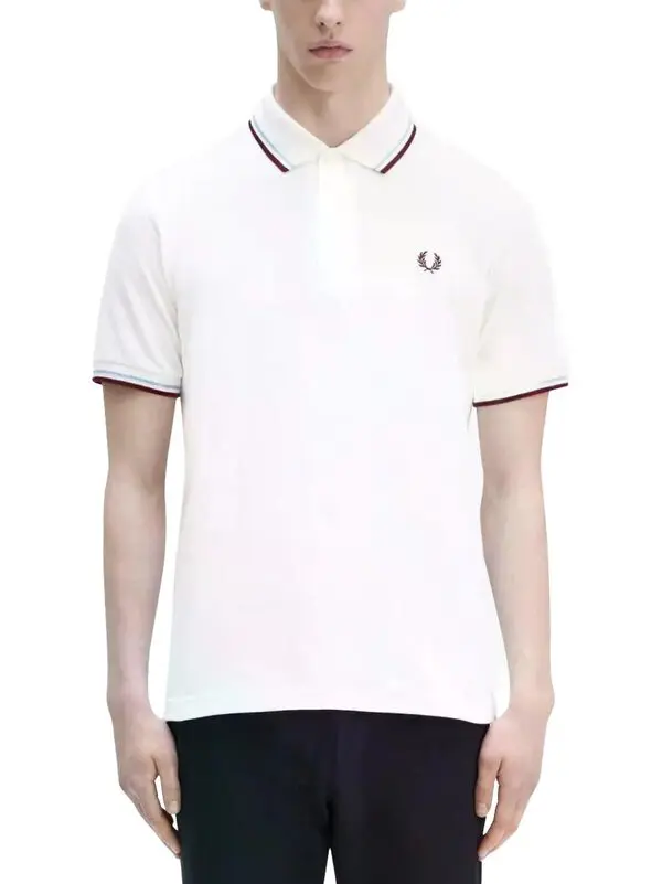 Fred Perry Tipped-collar Polo Shirt - White