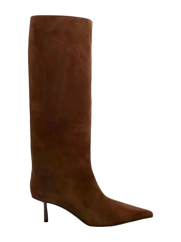 LE SILLA 60mm Eva Pointed-toe Knee Boots - Brown