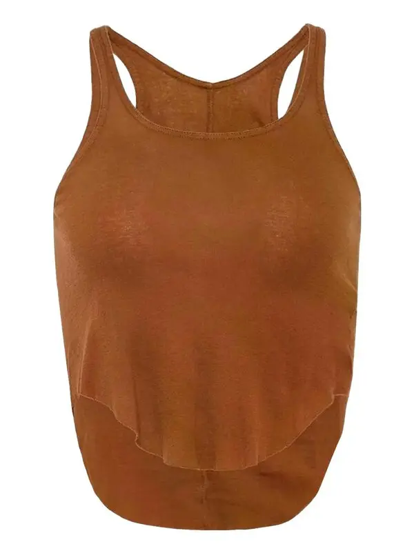 Rick Owens Asymmetric Tank Top - Brown