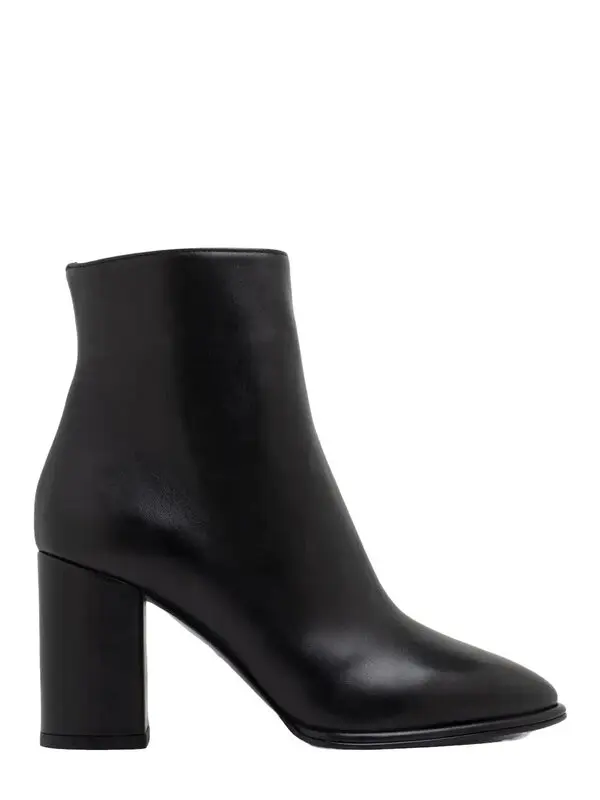 LE SILLA 90mm Block-heel Leather Boots - Black