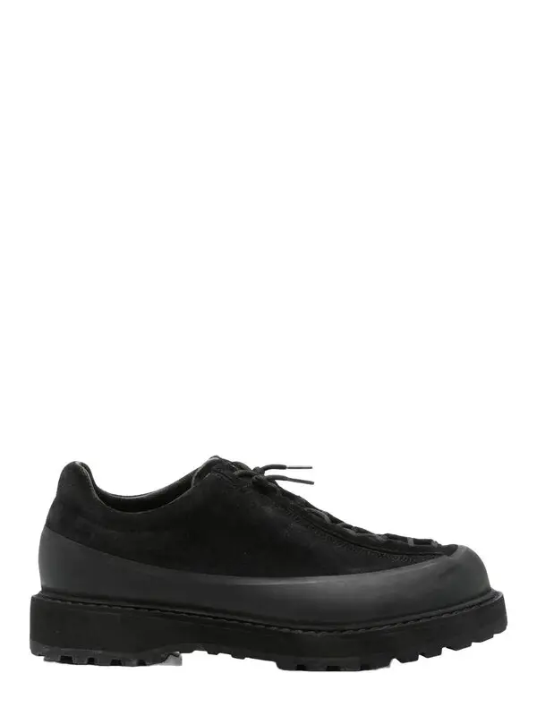Stone Island Lace-up Suede Sneakers - Black