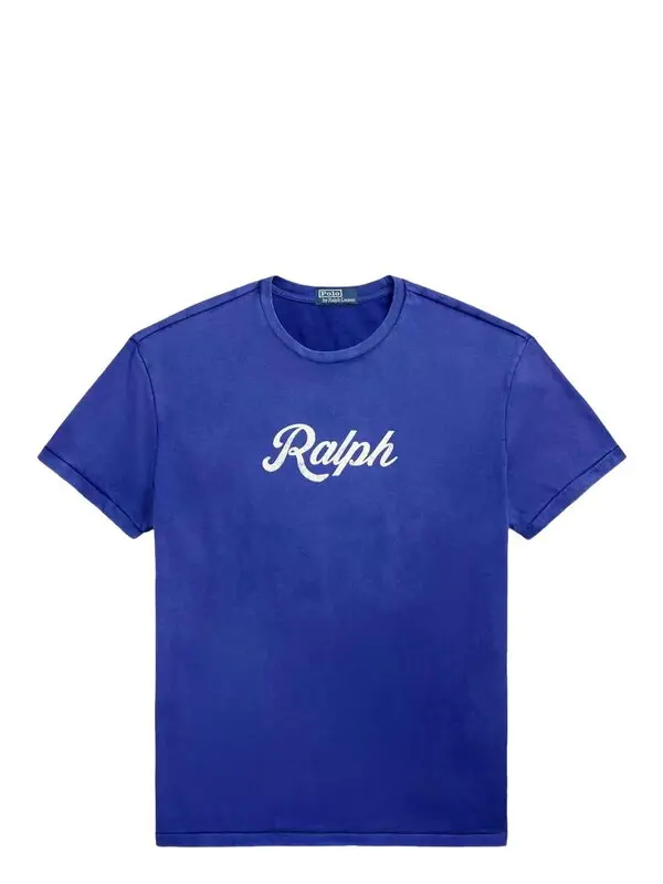 Polo Ralph Lauren Logo-print Crew-neck T-shirt - Blue