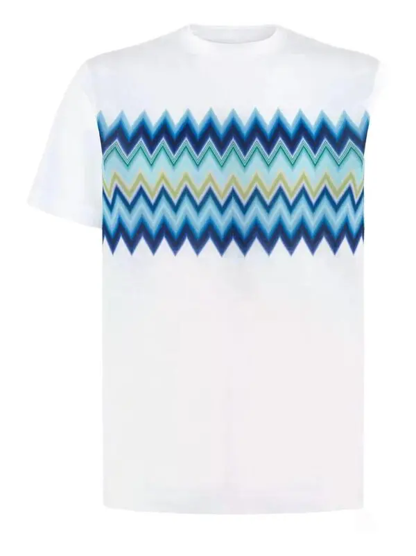 Missoni Chevron-pattern T-shirt - White