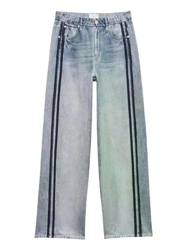 Rag & Bone Miramar Terry Side-stripe Jeans - Blue