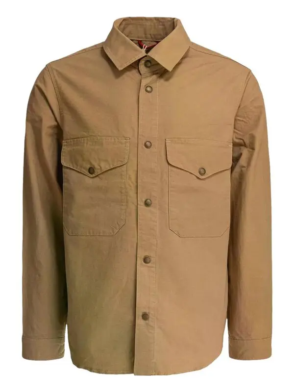 CECCARELLI Button-fastening Cotton Shirt - Brown