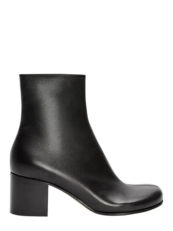 Loewe 60mm Leather Ankle Boots - Black