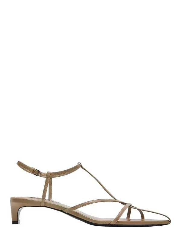JIL SANDER Cage Pointed Sandals - Neutrals