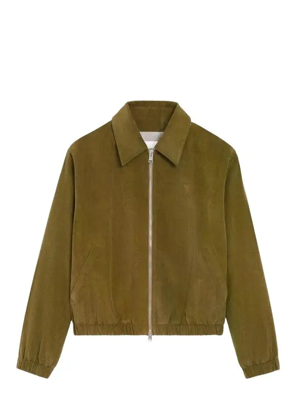 Ami De Coeur Padded Corduroy Jacket - Green