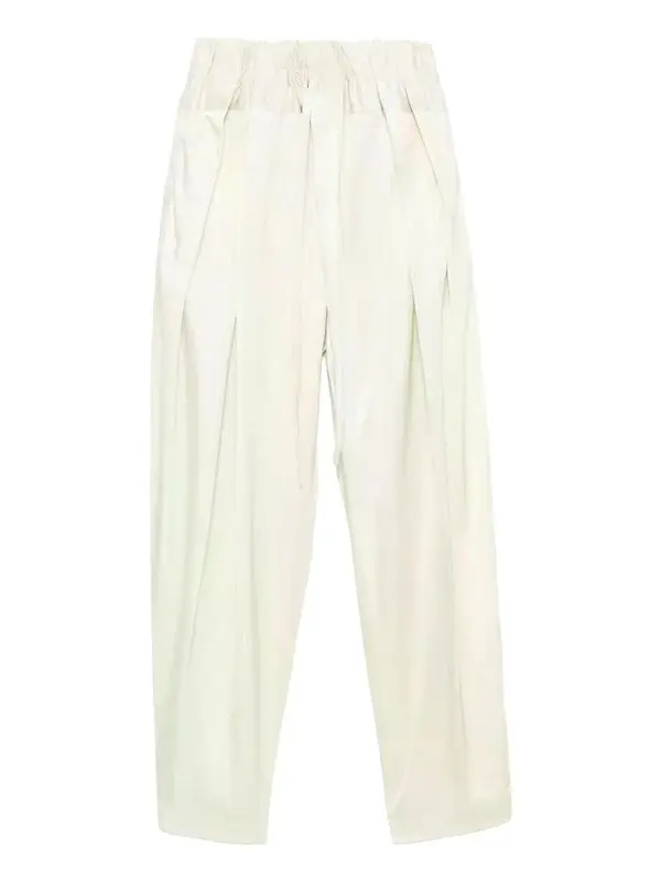 JIL SANDER Pleated Drawstring Trousers - Neutrals