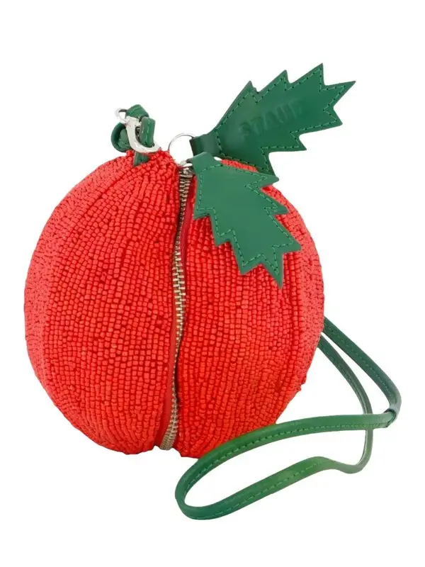 Staud Beaded Sphere Mini Bag - Red