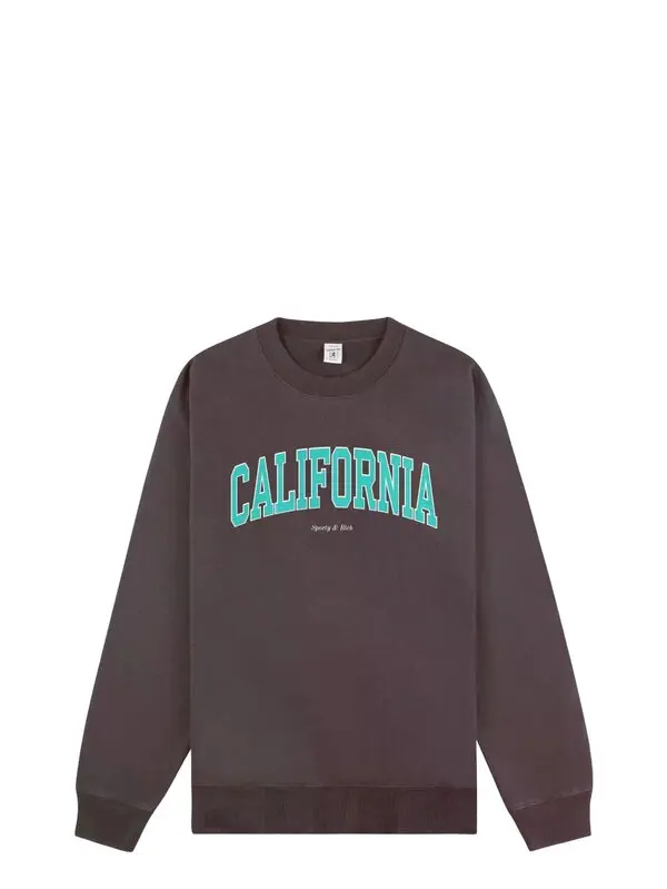 SPORTY & RICH Crewneck Sweatshirt - Black