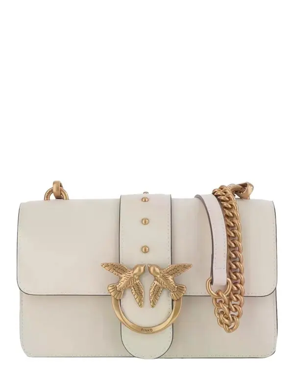 Pinko Love One Chain Shoulder Bag - White