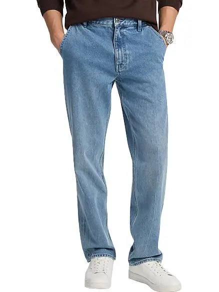 Michael Kors Finn Straight-leg Stretch Denim Jeans - Blue