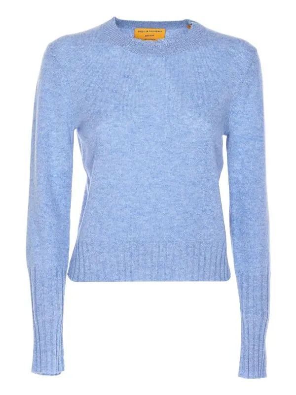 Guest In Residence Crewneck Cashmere Sweater - Blue