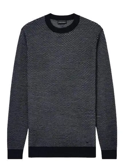 Emporio Armani Virgin Wool Sweater - Natural