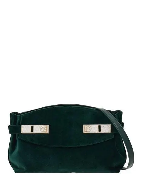FERRAGAMO Hug Soft Crossbody Bag Xs - Green