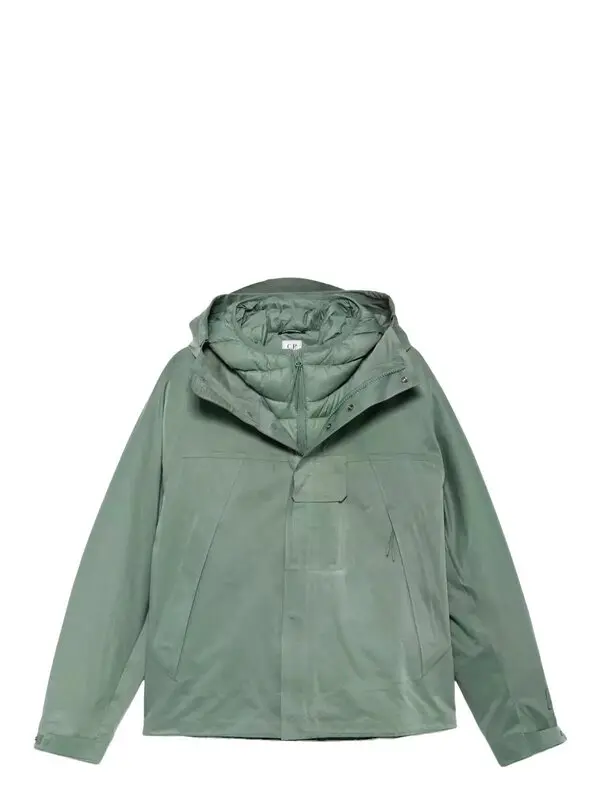 C.P. COMPANY Hooded Jacket With Detachable Liner - Green