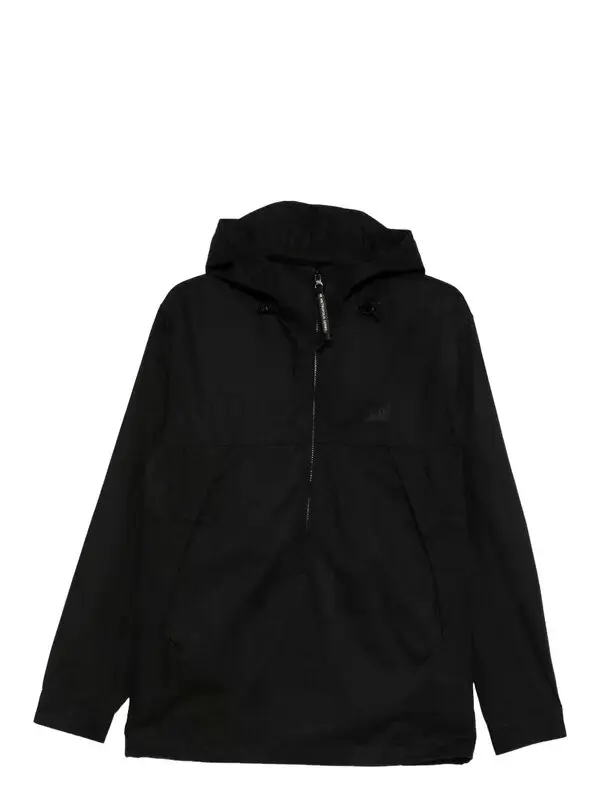 C.P. COMPANY Half-zip Hooded Jacket - Black