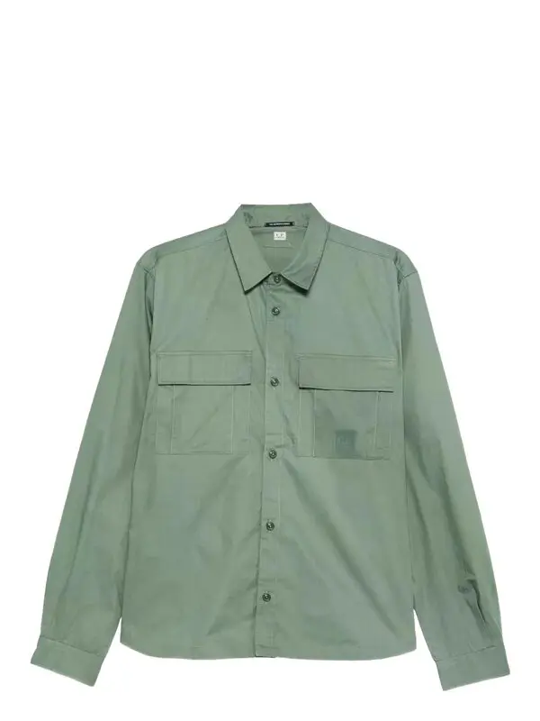 C.P. COMPANY Double-pocket Cotton Shirt - Green