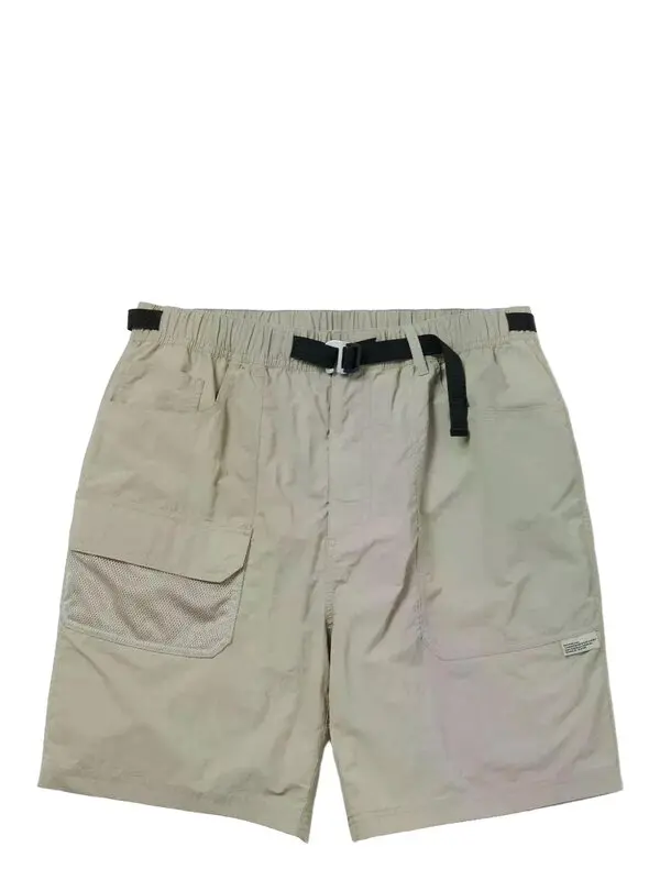 THISISNEVERTHAT Belted Mesh-pocket Shorts - Green