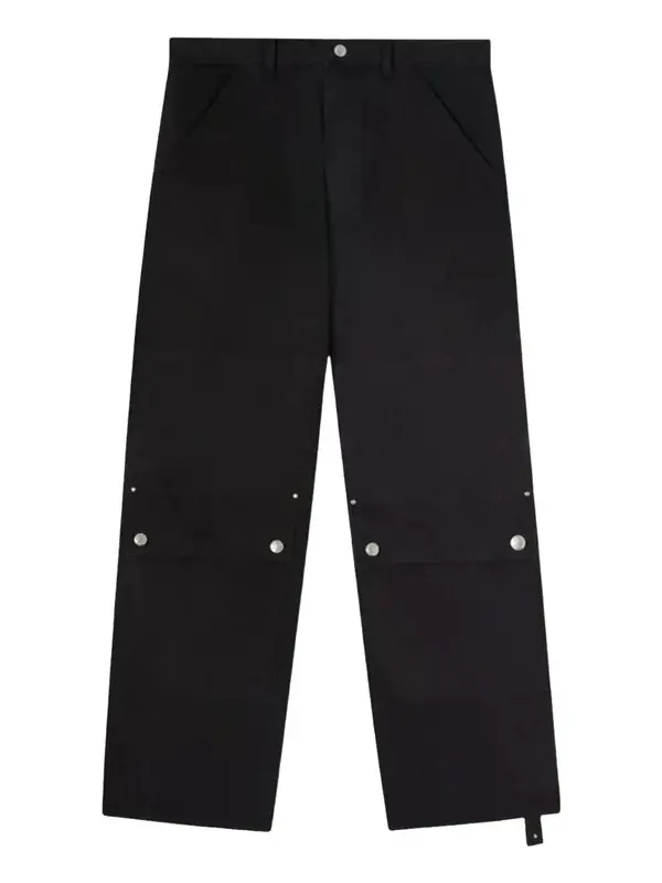 PEACEMAKER OAMC Utility-pocket Cotton Trousers - Black