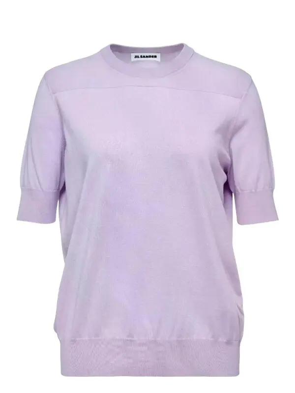 JIL SANDER Short-sleeve Panelled Top - Purple